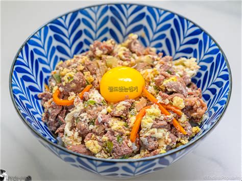 일본 소고기 규동 만들기 쯔유 달걀 일본식 소불고기 덮밥 만드는법 네이버 블로그