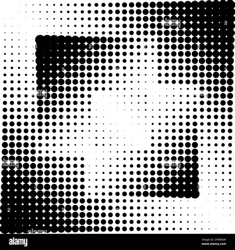 Geometric Shape Halftone Vector Illustration Stock Vector Image And Art Alamy