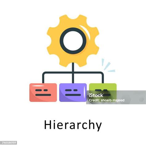 계층 구조 벡터 플랫 아이콘 디자인 일러스트 레이 션 기호 흰색 배경 Eps 10 파일 개념에 대한 스톡 벡터 아트 및 기타 이미지 개념 경영자 기업 비즈니스