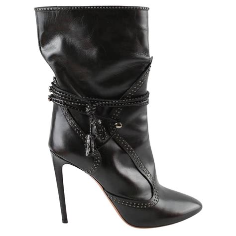 Alaïa Black Leather Boots Ref 2228879 Joli Closet