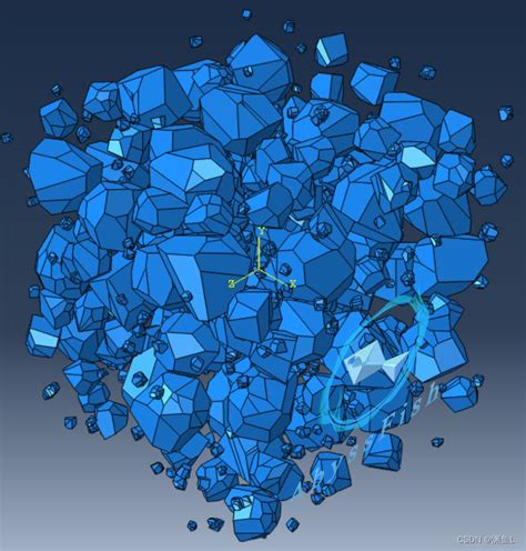 abaqus 三维多面体骨料 随机多面体3d 无干涉多面体骨料模型 abaqus三维随机骨料建模 csdn博客