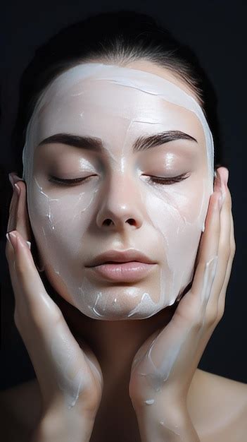 Premium Ai Image A Girl Massaging On Her Face