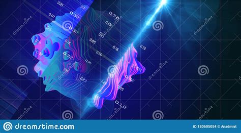 abstract concept of layered analysis of a spherical data array noise