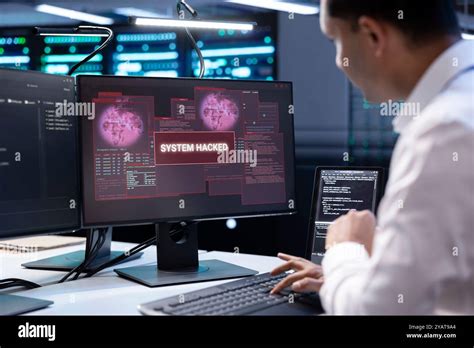 admin in server hub trying to protect hardware from hacker attack