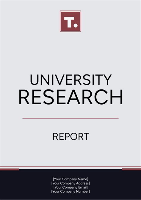 Free University Research Report Template To Edit Online