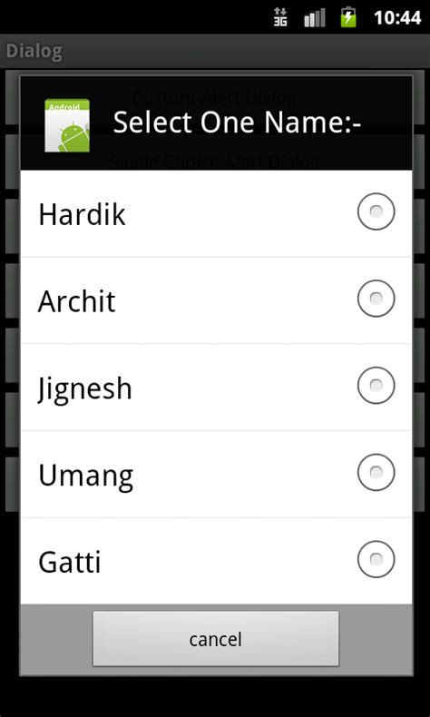 Android Beginners Types Of Dialog Box
