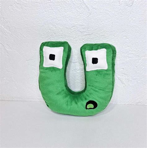 Мягкая игрушка плюшевая алфавит лор Alphabet Lore буква U 20 см зеленая — цена 130 грн в