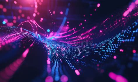 A 3d Representation Of Binary Code Safeguarding Digital Data