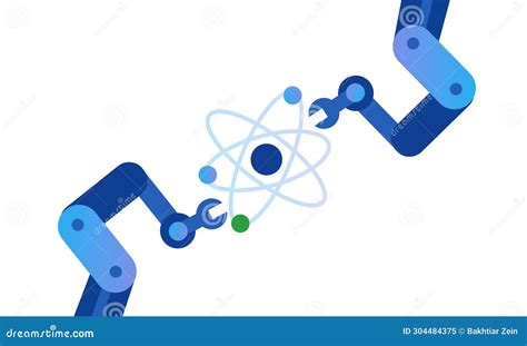 Atom Atomic Engineering Proton Neutron Robot Arm Precision Working
