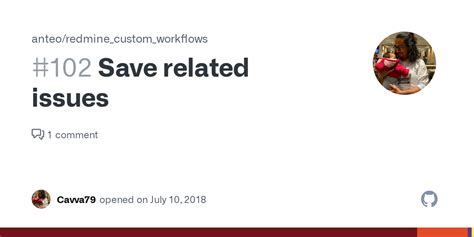 save related issues · issue 102 · anteo redmine custom workflows · github