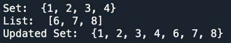 Python Add List To Set With Examples Spark By Examples