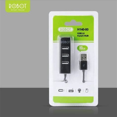 Jual Robot H140 80 Usb Hub Splitter 2 0 Robot Hub H140 80 Usb 2 0 4 Ports Original Shopee