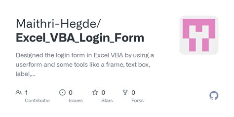 Github Maithri Hegdeexcelvbaloginform Designed The Login Form In