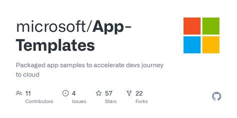 Github Microsoftapp Templates Packaged App Samples To Accelerate