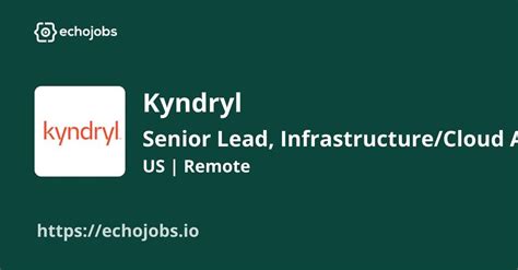 Kyndryl Is Hiring Senior Lead Infrastructurecloud Architecture Usd
