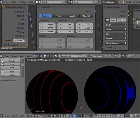 Node Editor EZ Uv Mapping Of Generated Images To Sphere But Never The Right Direction