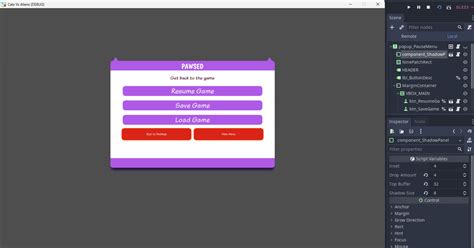 [godot 3 5] i made a drop shadow scene that works beautifully with a