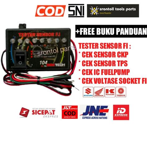 Multitester Tester Sensor Fi Alat Cek Sensor Ckp Ic Fuelpump Tps Injektor Isc Spull Pulser Motor
