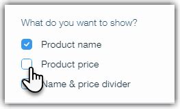 Wix Stores Hiding Product Prices Help Center Wix
