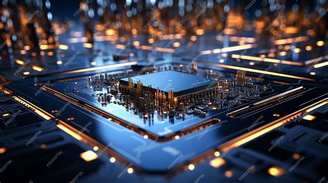 Premium Ai Image Futuristic Frontier Computer Technologies Concept