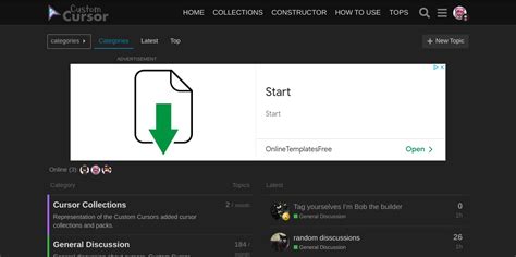 start start what general discussion custom cursor community