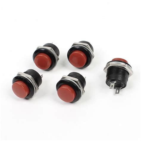 WSFS Hot AC V A AC V A OFF ON NO Round Momentary Push Button Switch Pcs In Switches