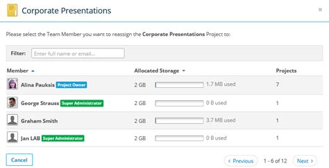 How Do I Reassign A Project To A Different Owner
