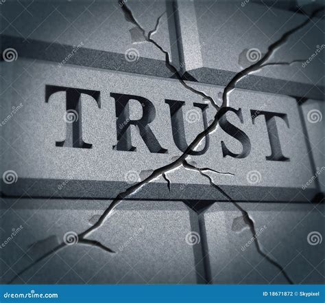 Broken Trust Symbol Royalty Free Stock Image 18671872