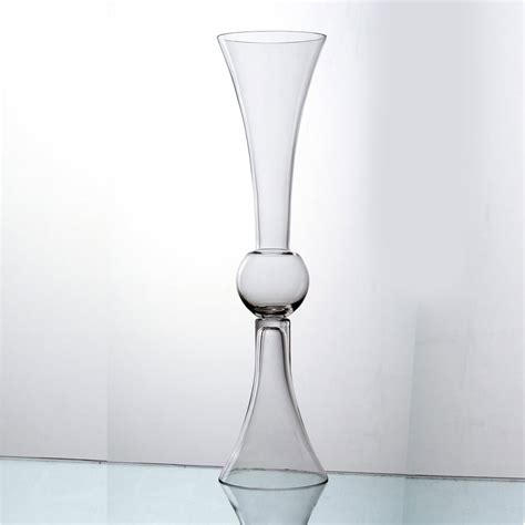 Reversable Glass Trumpet Vase 4 X 20 Fanfare Events And Distribution