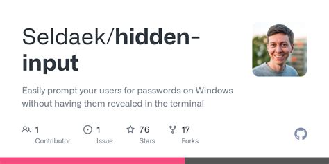 github seldaek hidden input easily prompt your users for passwords