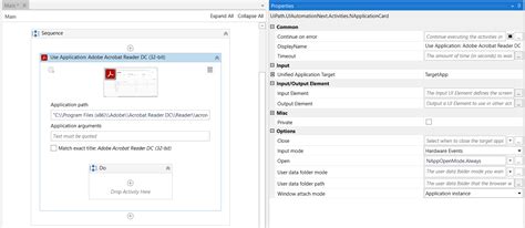 automation opens acrobat reader and then freezes in modern