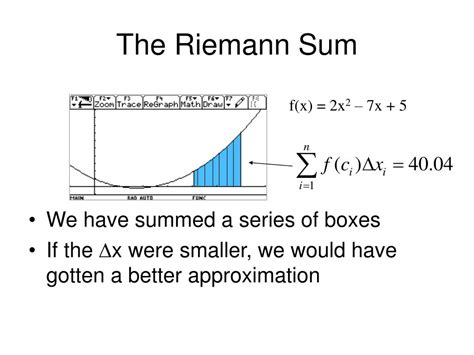 Ppt Chapter 4 Section 43 Riemann Sums And Definite Integrals Powerpoint Presentation Id5667534