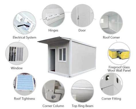 그랜드 샌드위치 패널 컨테이너 하우스 작업자 방 플랫팩 하우스 프리팹 접이식 주거용 집 중국 그랜드 샌드위치 패널 컨테이너