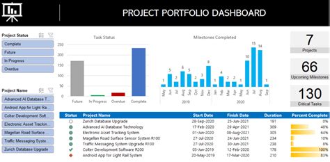 Custom Visual Reports For Multiple Project Schedules