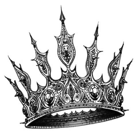 Gothic Crown Drawing