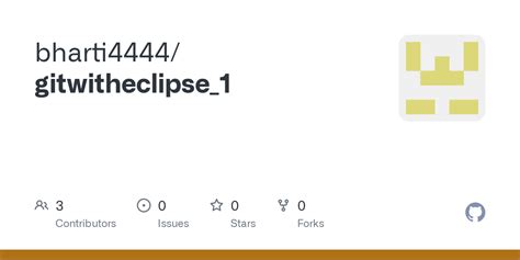 GitHub Bharti Gitwitheclipse
