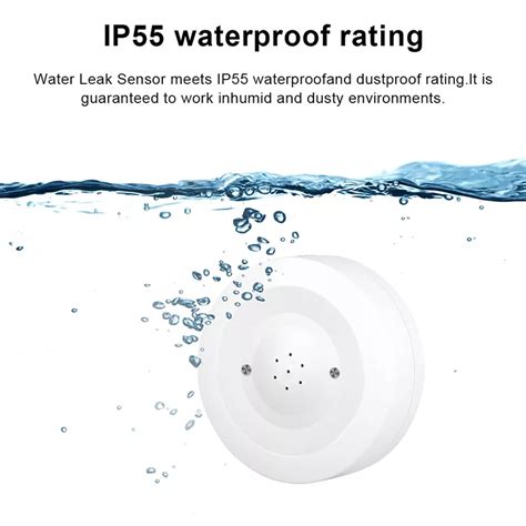 Tuya WiFi Water Leak Sensor 80dB Sound Alarm Real-time Monitoring Flood ...