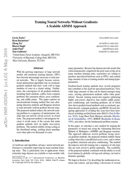 Training Neural Networks Without Gradients Pdf Mathematical Optimization Artificial Neural