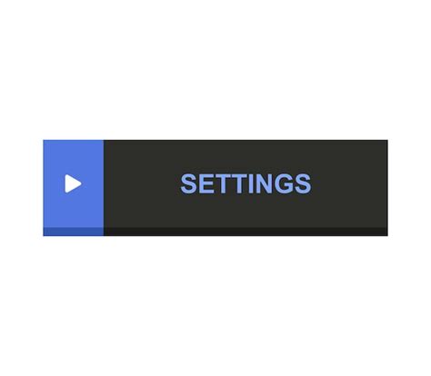 Premium Vector Settings Button