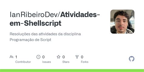 Github Ianribeirodevatividades Em Shellscript Resoluções Das