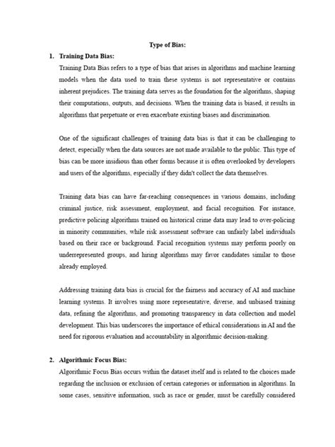 type of bias pdf bias machine learning