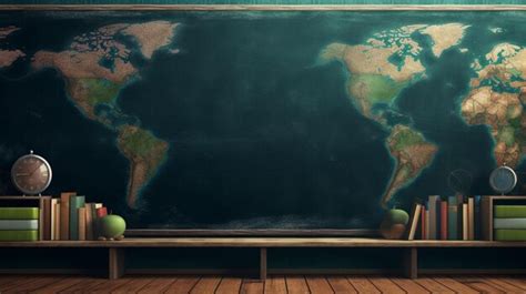 Premium Ai Image Chalkboard With Language Class Background