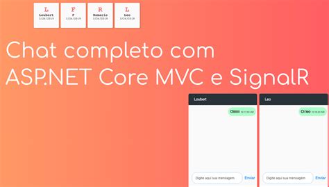 Criando Um Chat Completo Com Aspnet Core Mvc E Signalr By Fabiano