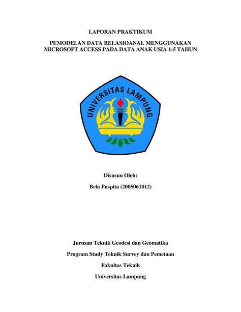 laprak sistem basis data 012 laporan praktikum pemodelan data