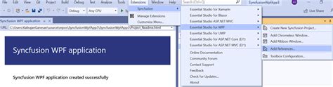 Add References Wpf Syncfusion