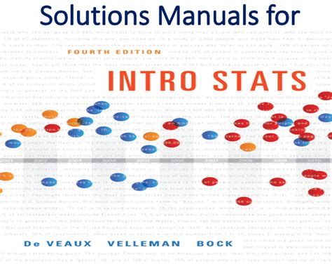 Solutions Manual For Intro Stats 4th Edition TRH Test Bank Intro Edition