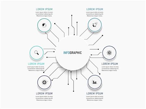 비즈니스 데이터 시각화 프로세스 차트 그래프의 추상 요소 단계 옵션 부품 또는 프로세스가있는 다이어그램 비즈니스 템플릿 인포 그래픽에 대한 창의적인 개념