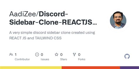 github aadizee discord sidebar clone reactjs tailwind a very simple