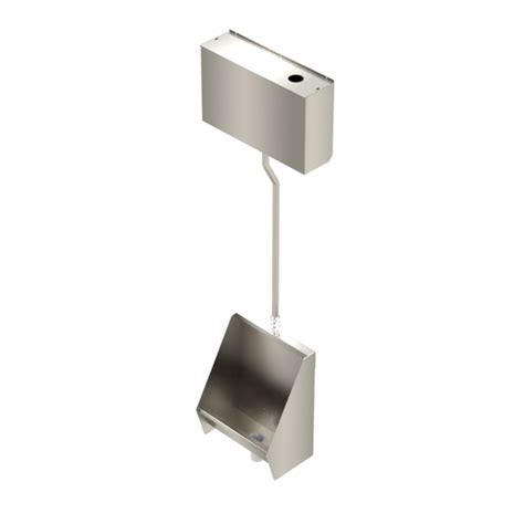 Single Square Bowl Urinal U06 Sterinox