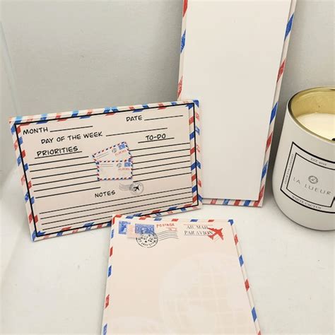 Air Mail Writing Paper Etsy